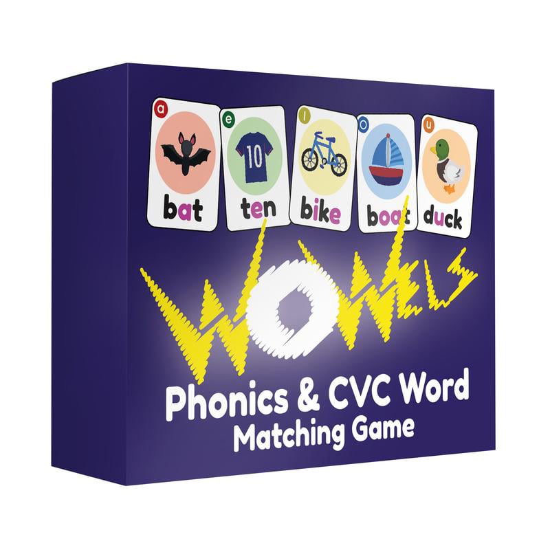 📚 Phonics Vowel Sounds Card Game - Short & Long Vowel Matching for Kids ...